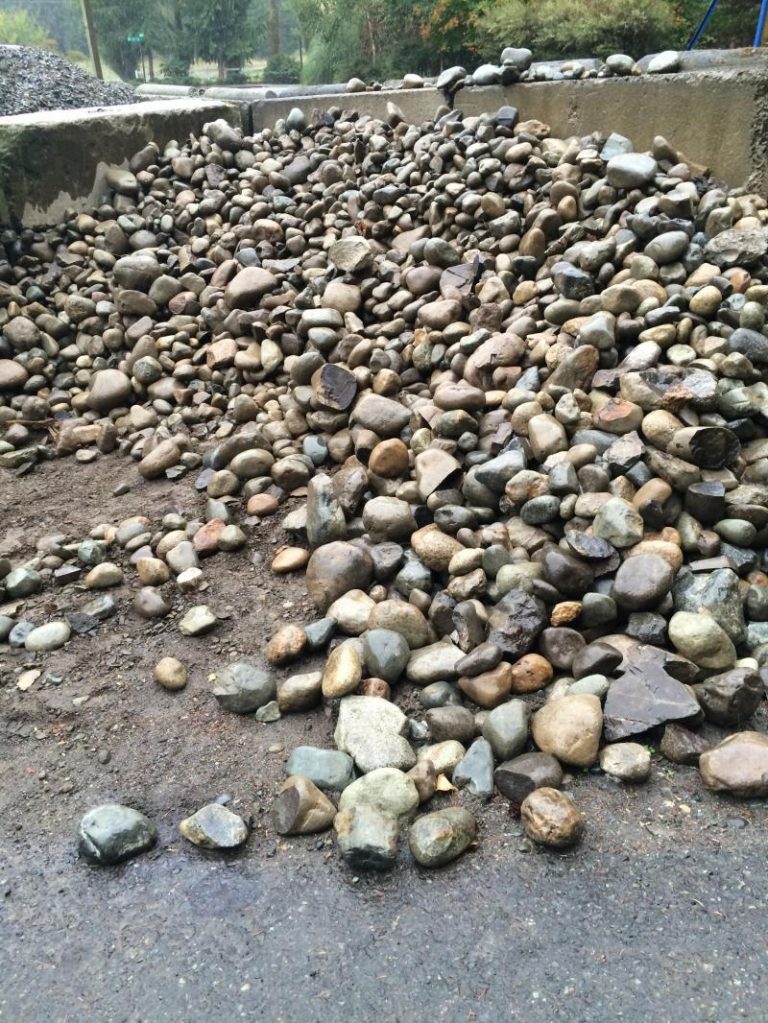 1 Man & Quarry + Oversized River Rock - Joes Landscaping Supplies